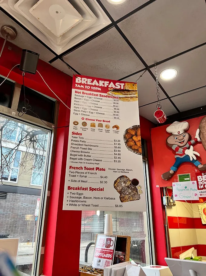Breakfast served until 10 PM? Now that's what I call "most important meal of the day" dedication!