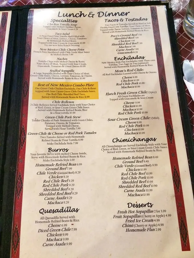 Decisions, decisions! This menu is like a roadmap to deliciousness. Pro tip: Close your eyes and point – you can't go wrong here.