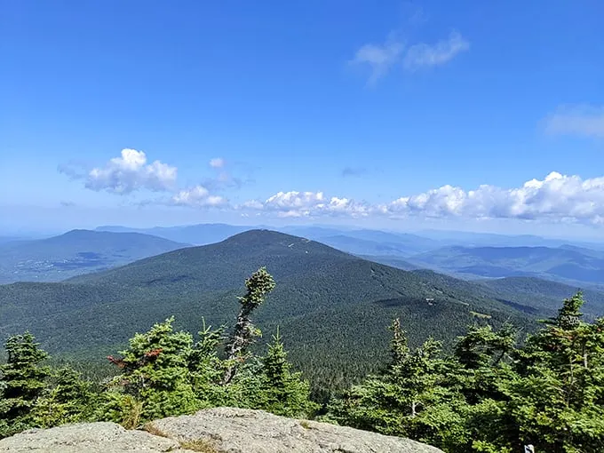Killington's summit: Five states, one view. It's like being on top of New England's family tree.