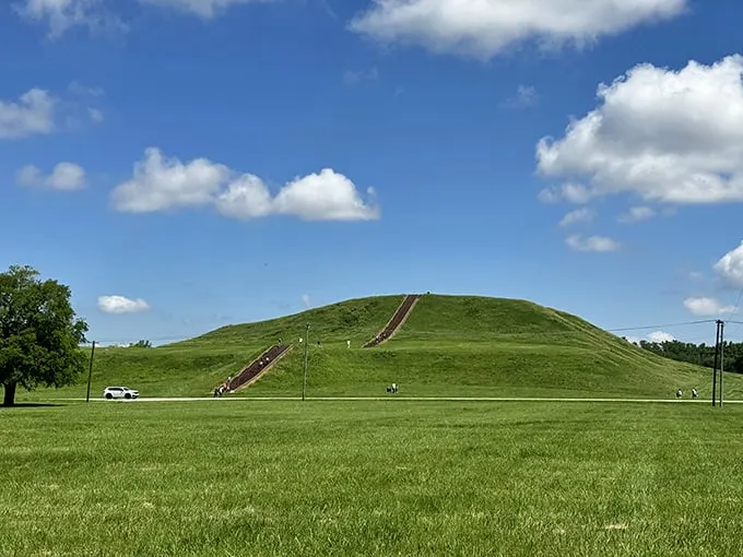 Ancient engineering marvel. No heavy machinery, just human ingenuity and a lot of dirt.
