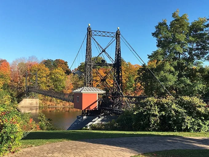 Step back in time on this charming relic. It's like walking through a sepia-toned postcard of old-world Maine.