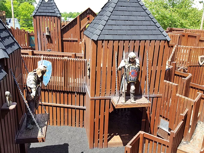 "Maze-ing grace! This wooden labyrinth is like a medieval version of Pac-Man – minus the ghosts, but with 100% more imagination."