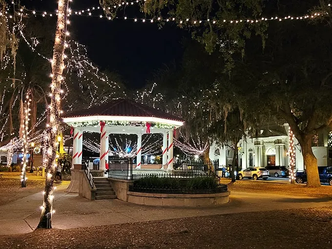 It's like someone sprinkled fairy dust on this gazebo. If Cinderella's fairy godmother did event planning, this would be her masterpiece.