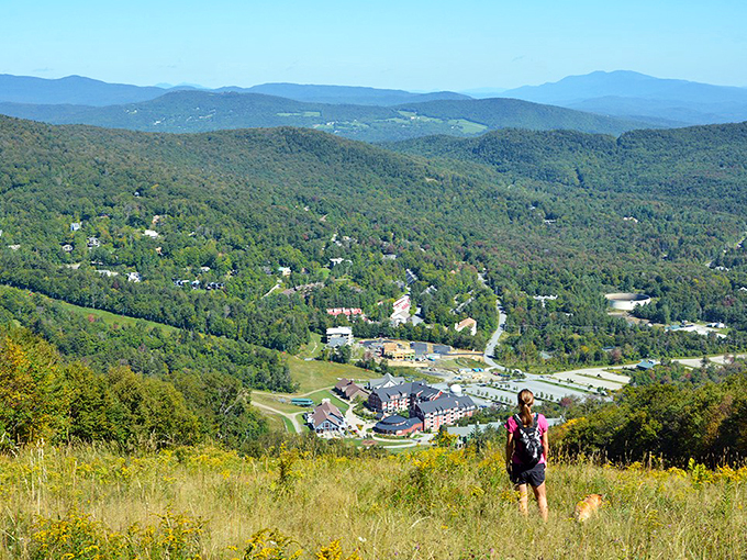 Lincoln Peak's vista: More breathtaking than your first glimpse of a senior discount. Vermont's beauty never gets old.