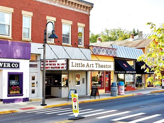 Yellow Springs' main drag: A feast for the senses. From funky shops to street art, it's like stepping into a kaleidoscope of cool.