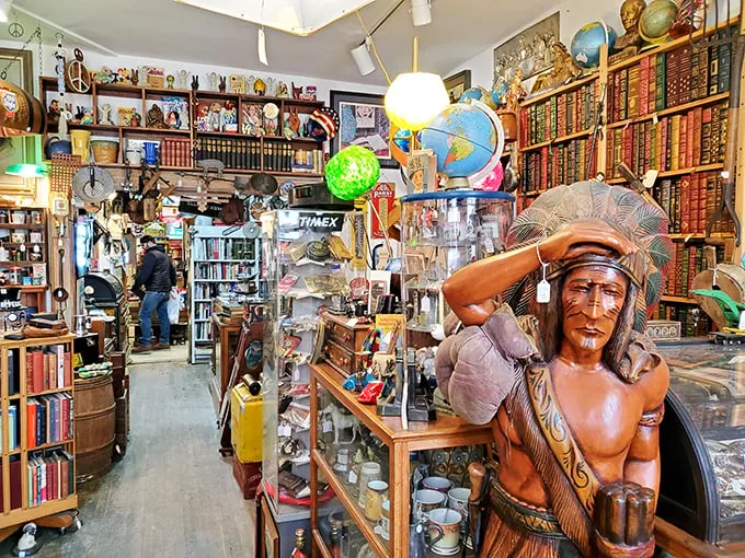 It's not hoarding if it's curated! This cornucopia of curiosities would make even Indiana Jones hang up his hat in awe.
