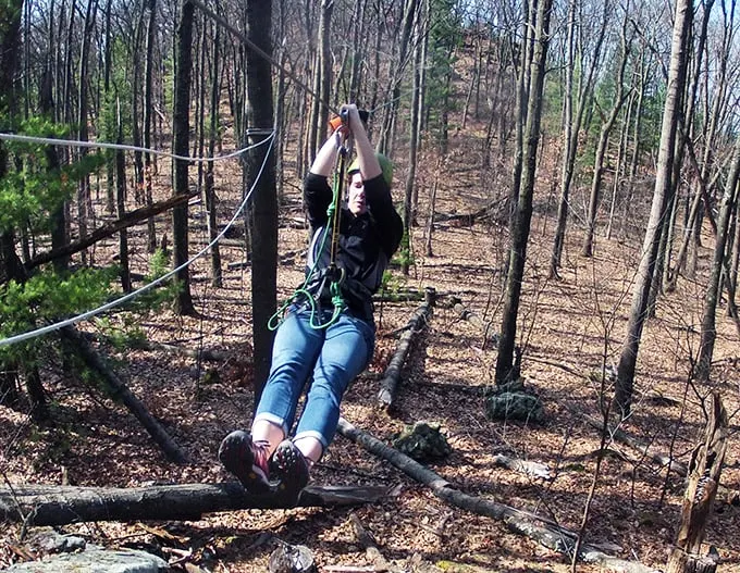 When your morning commute feels a bit too... grounded. Time to take the scenic route – about 50 feet up!
