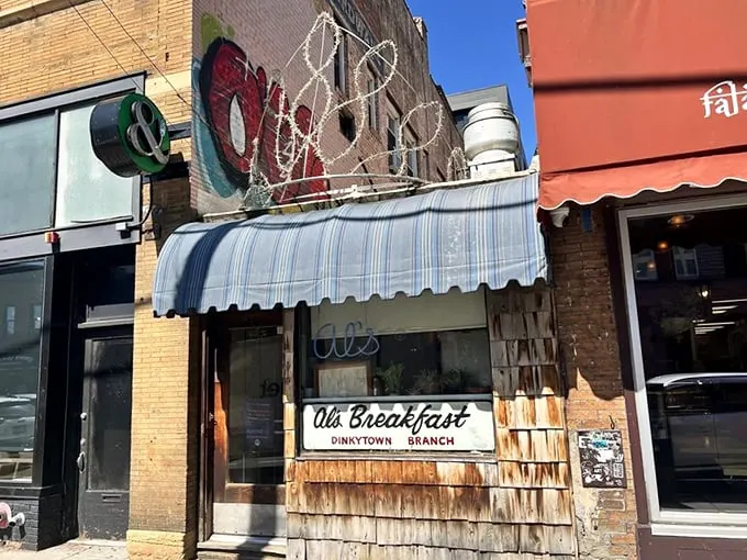 Where elbow room is limited, but deliciousness knows no bounds. Cash only, folks!