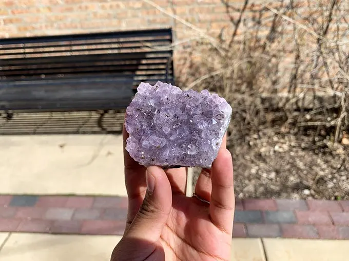Purple reign! This amethyst cluster is fit for royalty – or anyone who wants to feel like a crystal-wielding wizard.
