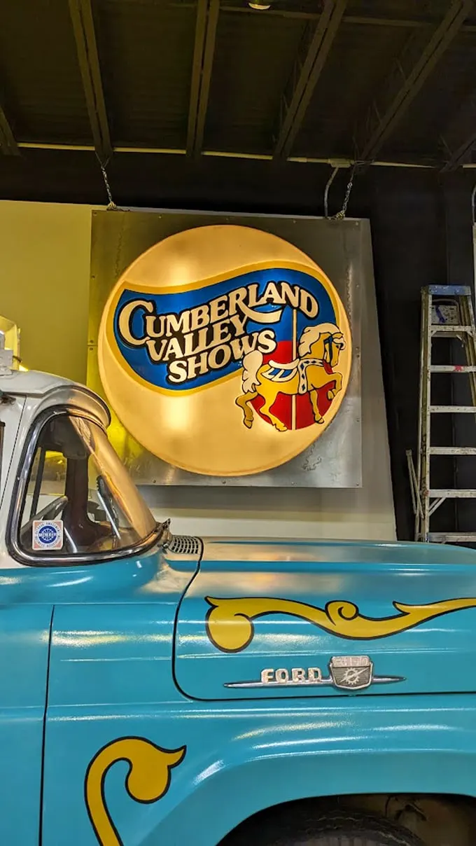 Cumberland Valley Shows: where dreams were made and diets were forgotten. This vintage sign is a portal to simpler times.