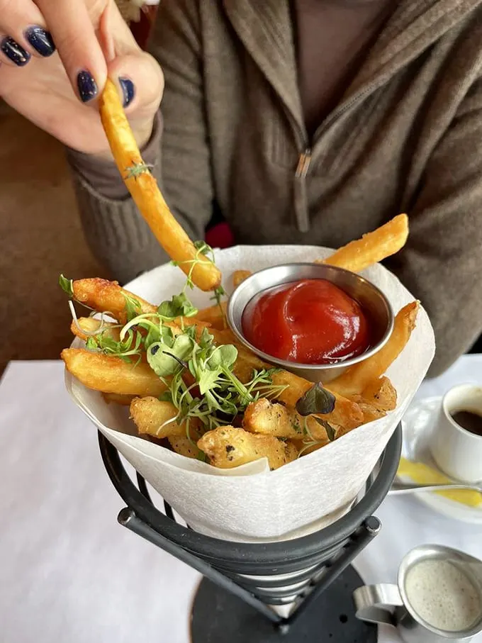 Truffle fries: The crown jewel of potato dishes. One bite and you'll wonder how you ever lived without them.