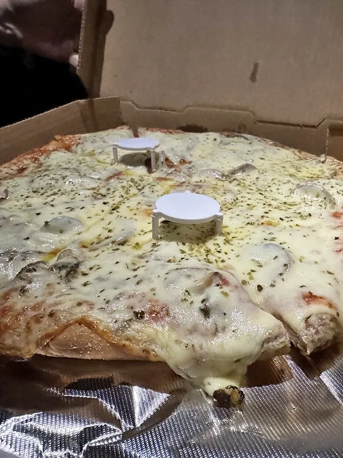 Cheesy does it! This golden masterpiece is proof that sometimes, the simplest things in life are the most satisfying.