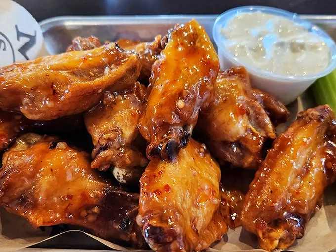 Wing heaven, population: you. These glistening beauties are so tantalizing, they should come with a warning label: "May cause spontaneous happy dances."