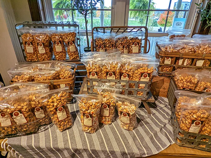 Popcorn paradise! Golden, buttery kernels piled high – it's like edible sunshine in a bag. Movie night just got a serious upgrade.