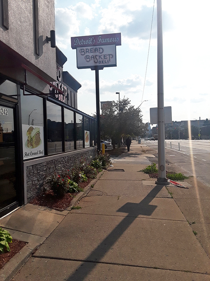 Pit stop paradise found! Bread Basket's inviting storefront is an oasis for road-weary taste buds.