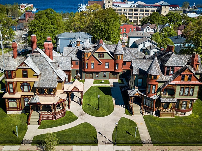 Gingerbread trim and turrets galore! The Hackley & Hume homes are like life-size dollhouses for history buffs and architecture enthusiasts.