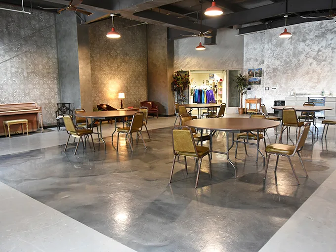Modern comfort meets medieval charm. This dining area is perfect for feasting like a king—without the risk of being overthrown.