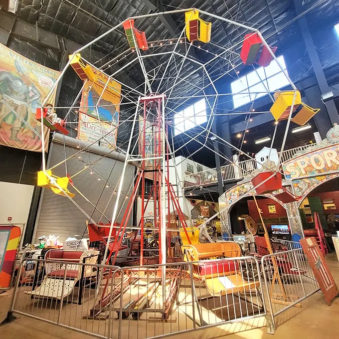 Round and round we go! This Ferris wheel might be stationary now, but the memories it evokes are anything but static.