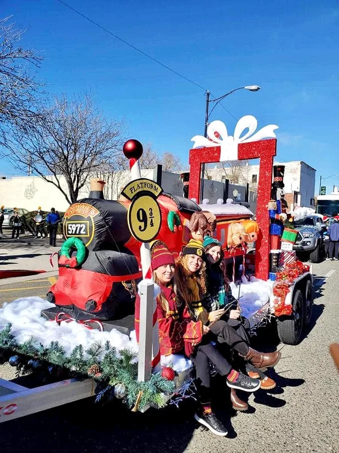 All aboard the Polar Express... Prescott style! This festive float brings storybook magic to life in the holiday parade.