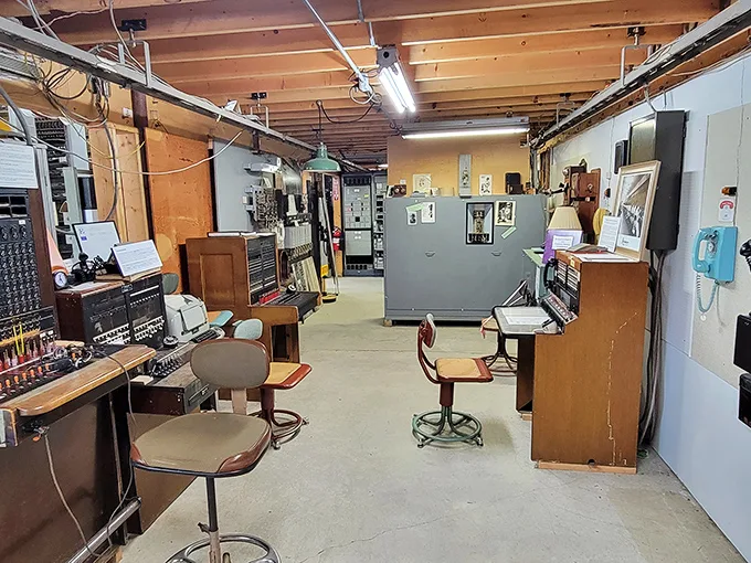 Welcome to the nerve center of nostalgia, where switchboards and circuits bring yesterday's technology back to life.