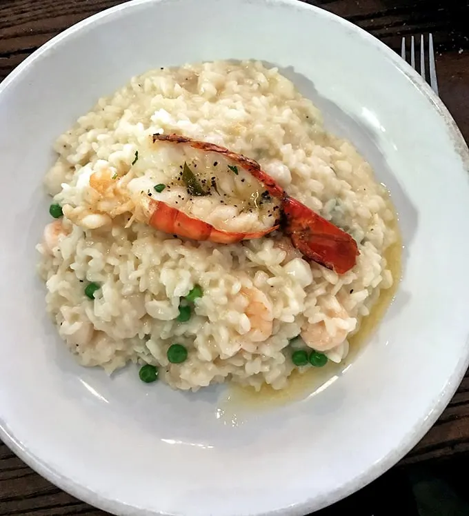 Seafood risotto that would make Poseidon himself jealous. It's an ocean of flavor in every forkful.