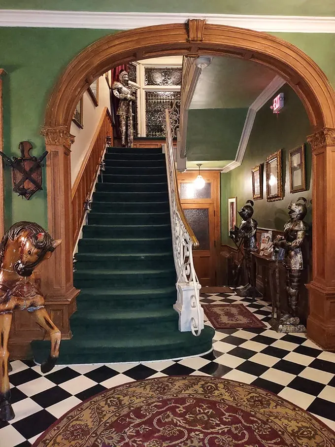 Stairway to heaven? Not quite, but close! Ascend these grand steps and feel like royalty – no crown required.