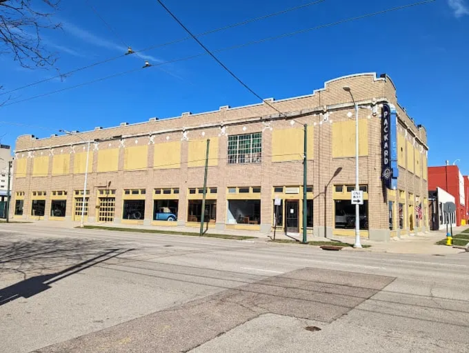 Luxury on four wheels! This former dealership is where automotive dreams come true and chrome never goes out of style.