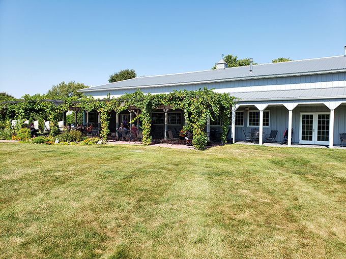 Roadside attraction reimagined! Lavender Crest turns the classic red barn into a wine lover's paradise.