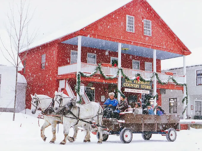 Weston: Where holiday cheer comes with a side of nostalgia. The Vermont Country Store becomes a winter wonderland.