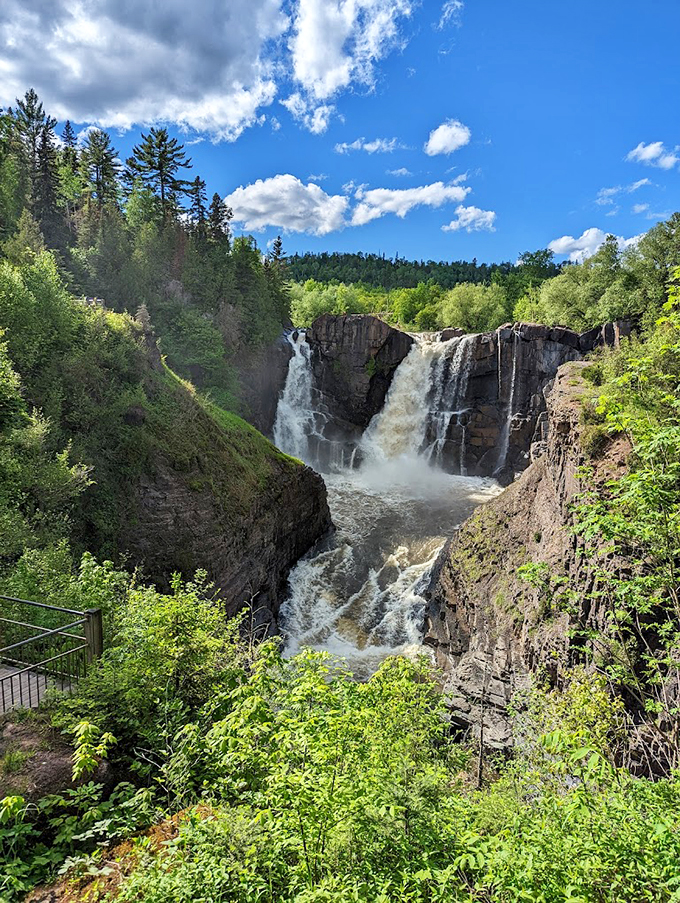 Mother Nature's own fireworks display! These falls at Grand Portage State Park are sure to make a splash in your travel memories.
