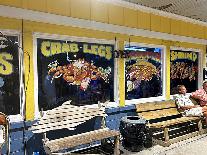 Crab legs, oysters, shrimp, oh my! Hunt's windows promise a seafood wonderland that'll make your inner mermaid sing.