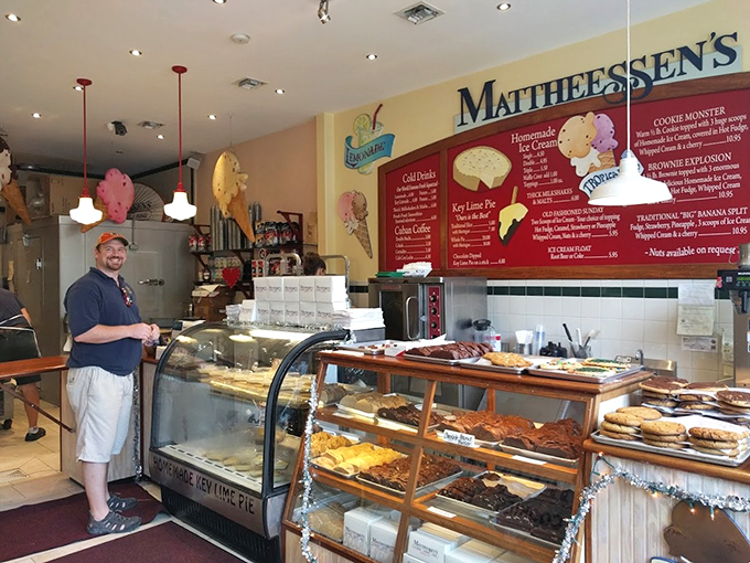 Where dreams come true and diets go to die. This friendly face is your guide to a world of sugary delights.