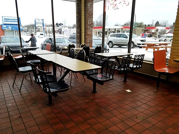 Pull up a chair and stay awhile. This cozy corner is perfect for plotting your next donut conquest.