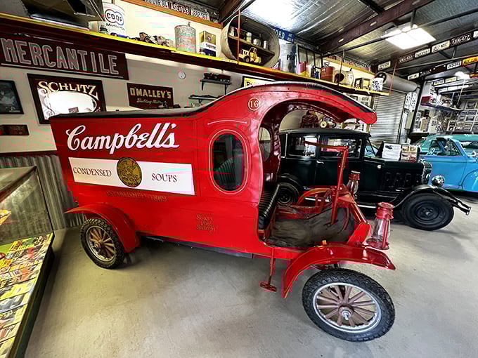 Mmm mmm good! This Campbell's Soup truck proves that even in the world of dwarf cars, you are what you eat.