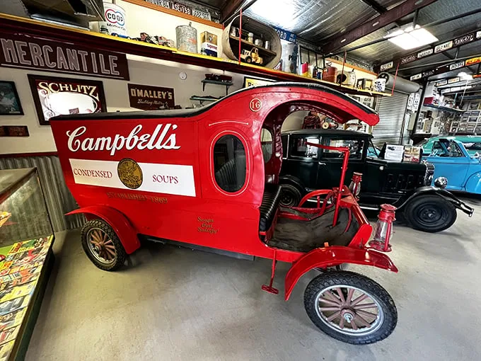Mmm mmm good! This Campbell's Soup truck proves that even in the world of dwarf cars, you are what you eat.