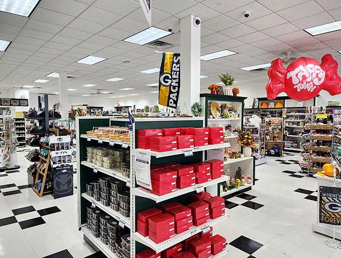 A chocoholic's paradise! This aisle is where willpower comes to die and taste buds come alive. It's like a treasure hunt where X marks the spot for every delicious morsel.
