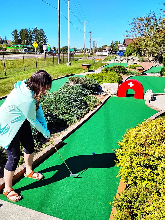 Putting with pizzazz: Where every stroke is a chance to yodel with joy... or groan in good-natured frustration.