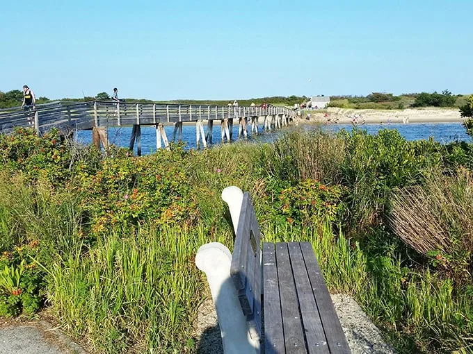 Stroll into a postcard on this picturesque footbridge. It's where land, sea, and sky converge in perfect harmony.