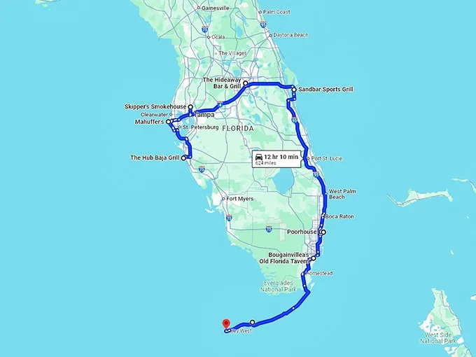 watering-hole-florida-unforgettable map