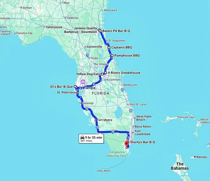 florida-best-hidden-smokehouses map