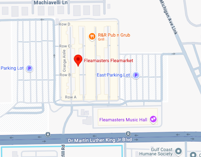 16. Fleamasters Fleamarket map