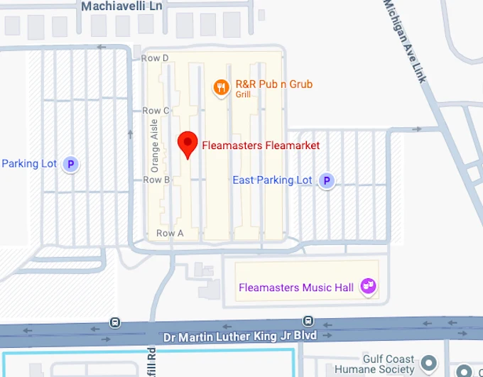 16. Fleamasters Fleamarket map