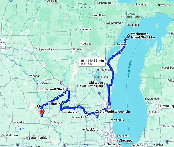 wisconsin breathtaking hidden gems map