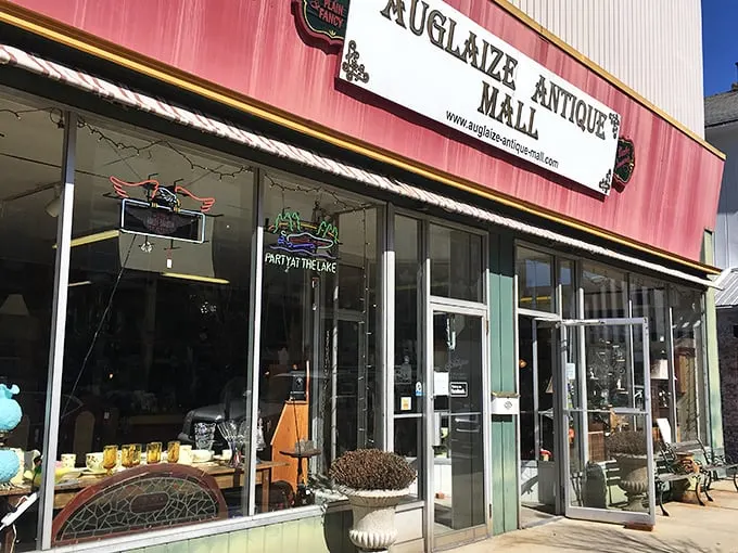 Step into a time warp! This pink palace of nostalgia is like your grandma's attic, if your grandma collected everything cool from the last century.