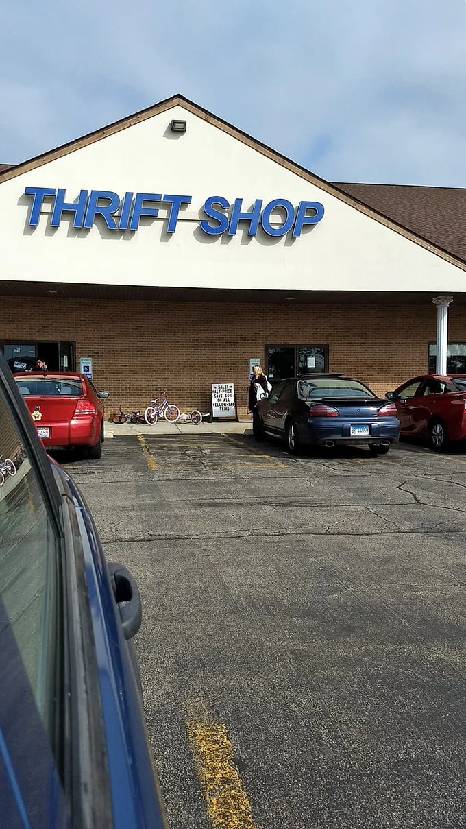 Welcome to the Narnia of thrift stores! This unassuming exterior hides a world of wonders waiting to be discovered inside.