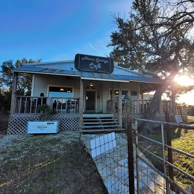 Welcome to burger paradise! Alamo Springs Café's rustic charm is like a siren song for hungry travelers.
