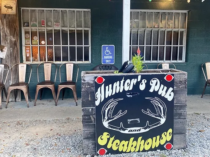 Welcome to meat lover's paradise! Hunter's Pub and Steakhouse beckons with rustic charm and the promise of sizzling delights.