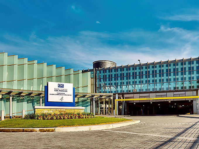 Welcome to the CDC Museum, where science meets spectacle! This sleek exterior houses a world of microscopic marvels and public health triumphs.