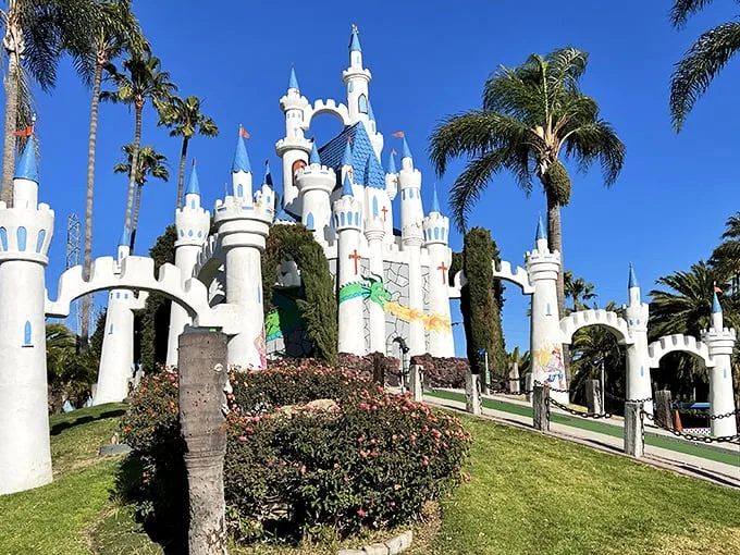 Fairytale meets mini-golf! This castle isn't just for show – it's your gateway to a world of putting perfection and childhood nostalgia.