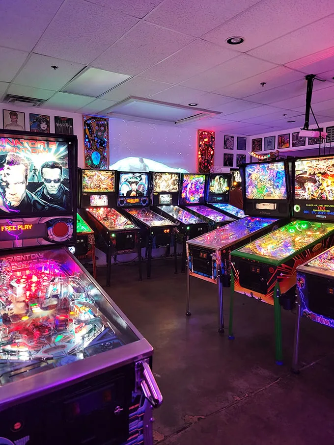 Step into a neon-drenched wonderland where Pac-Man's chomps echo through time. Starfighters Arcade: where nostalgia gets a 1-UP and your inner child hits the high score.